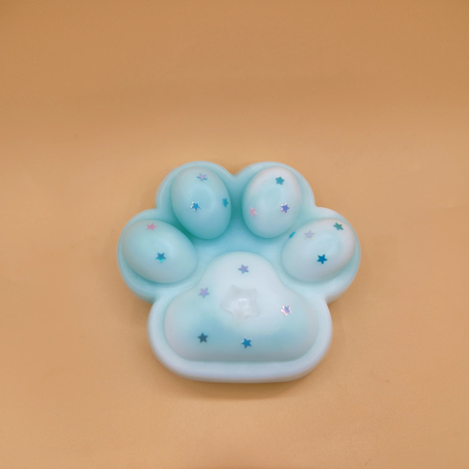 Light Blue Cat Paw Squishy – Yumi Squishy